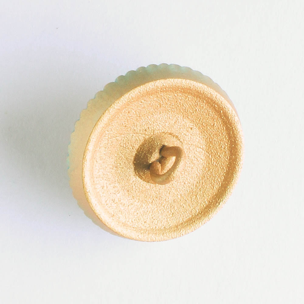 Daisy Button - Gold with a Tea Green Wash – Jennifer Wiles Studio