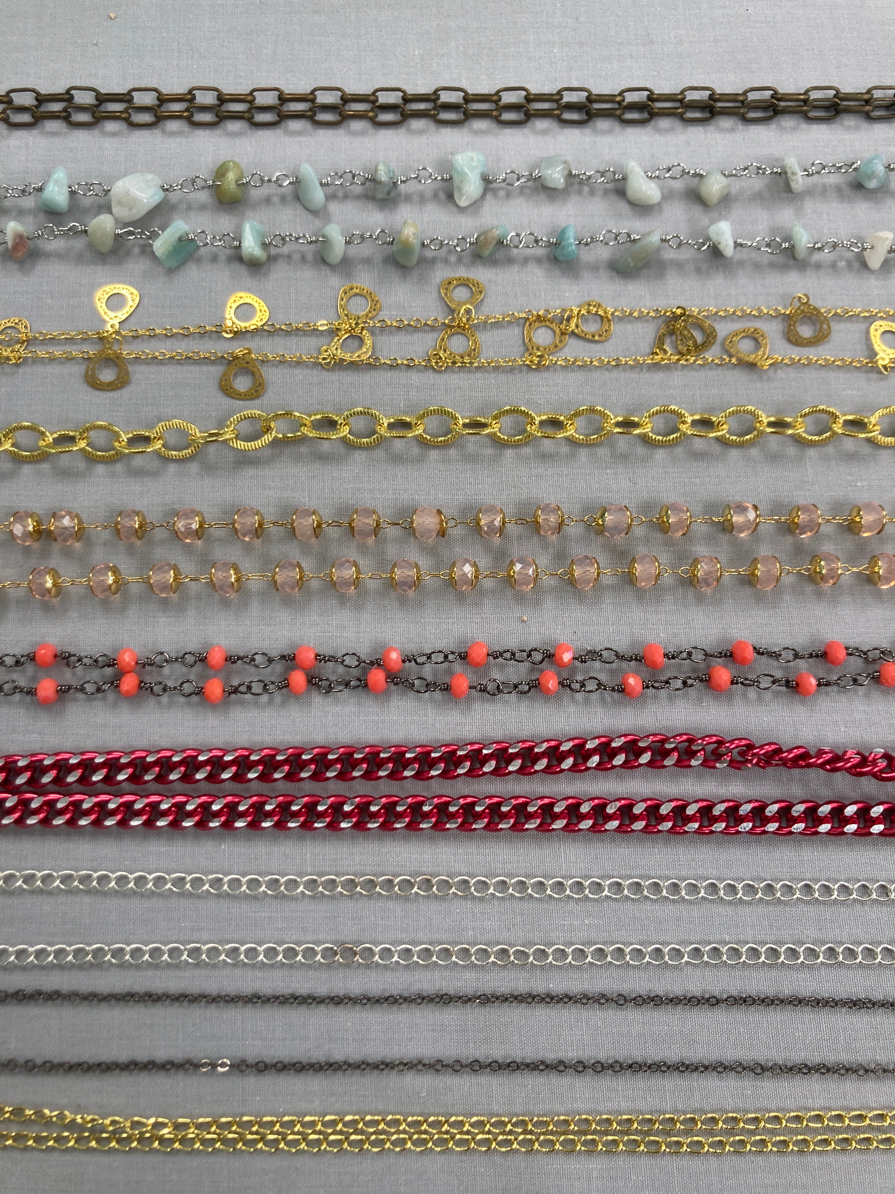 Assorted Chain - at least 12" long - 10 pieces – Jennifer Wiles Studio