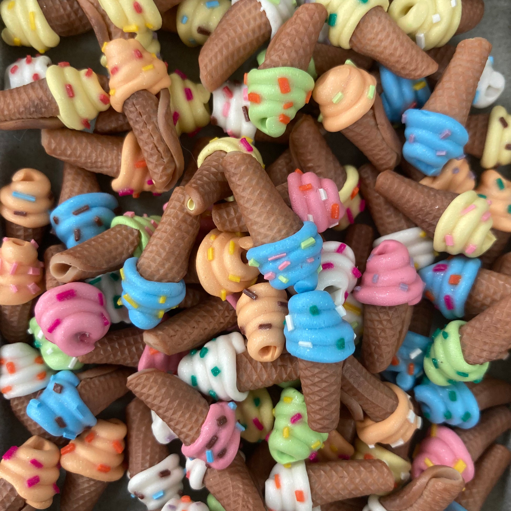 Ice Cream Cone Beads - each – Jennifer Wiles Studio