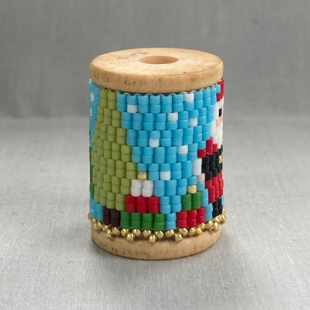 Christmas Trees and Santa Spool Cover Peyote Pattern - PDF – Jennifer ...