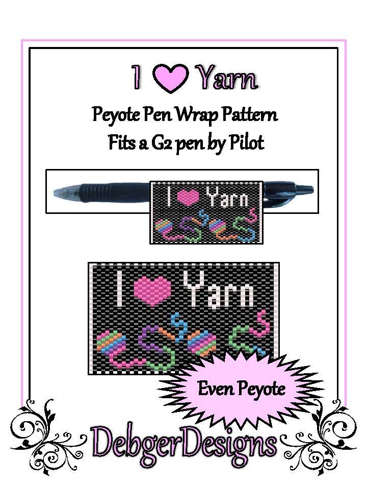 I Love Yarn Pen Wrap Pattern - PDF – Jennifer Wiles Studio