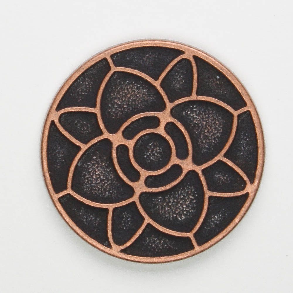 Copper Flower Button – Jennifer Wiles Studio