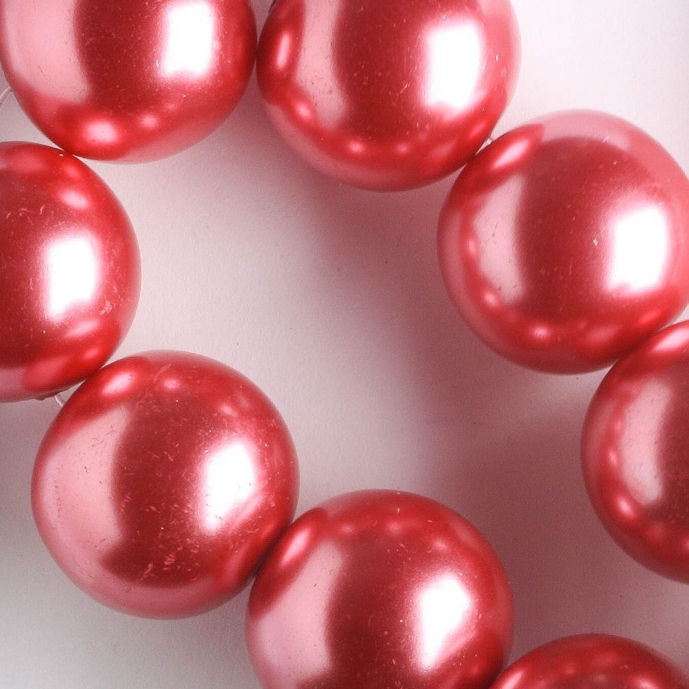 16mm Glass Pearls - 8" strand – Jennifer Wiles Studio