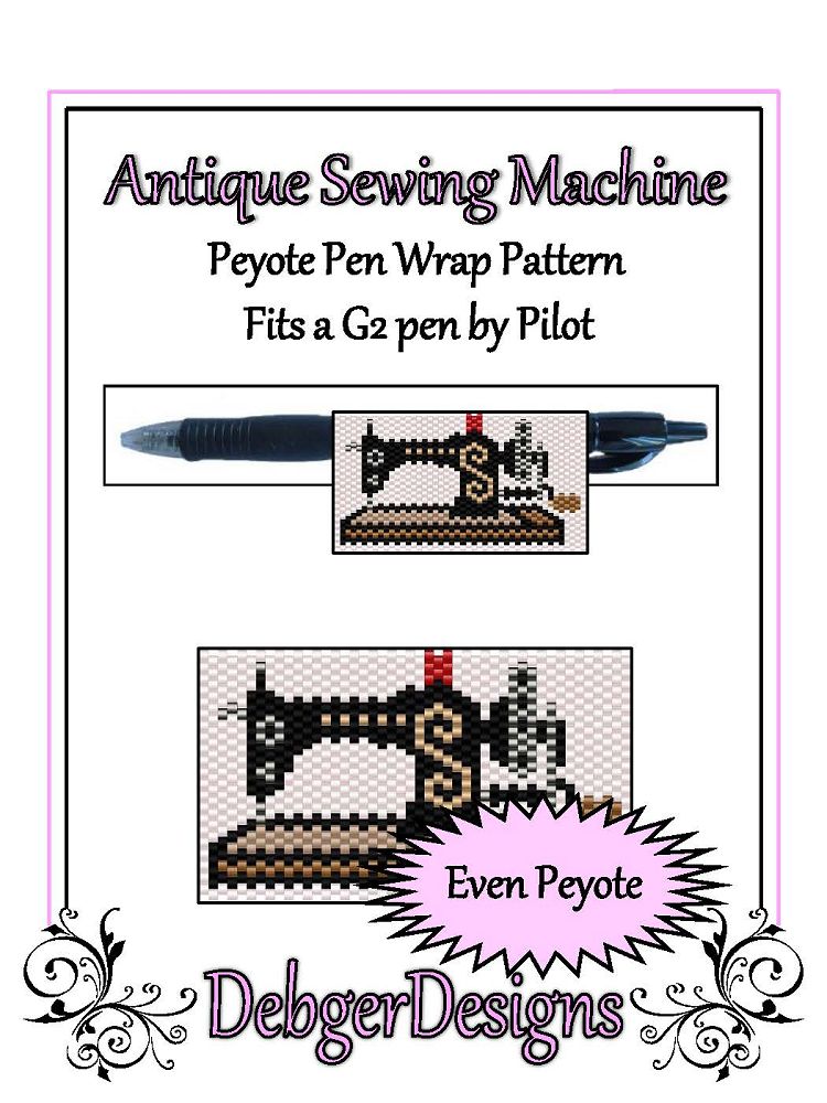 Antique Sewing Machine Pen Wrap - PDF – Jennifer Wiles Studio